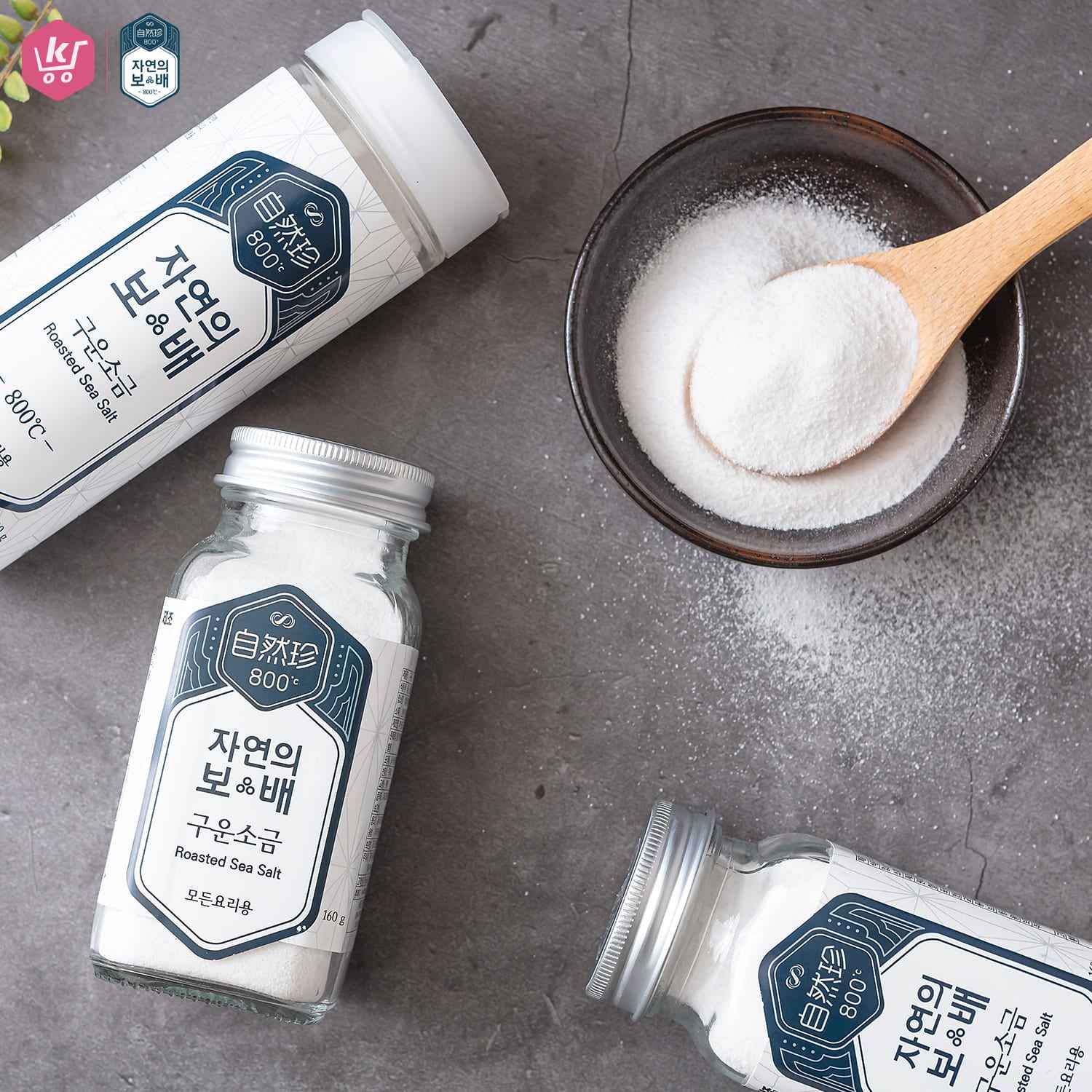 K Salt Premium Roasted Sea Salt [220g] Quality salt from Korea 220 g ...