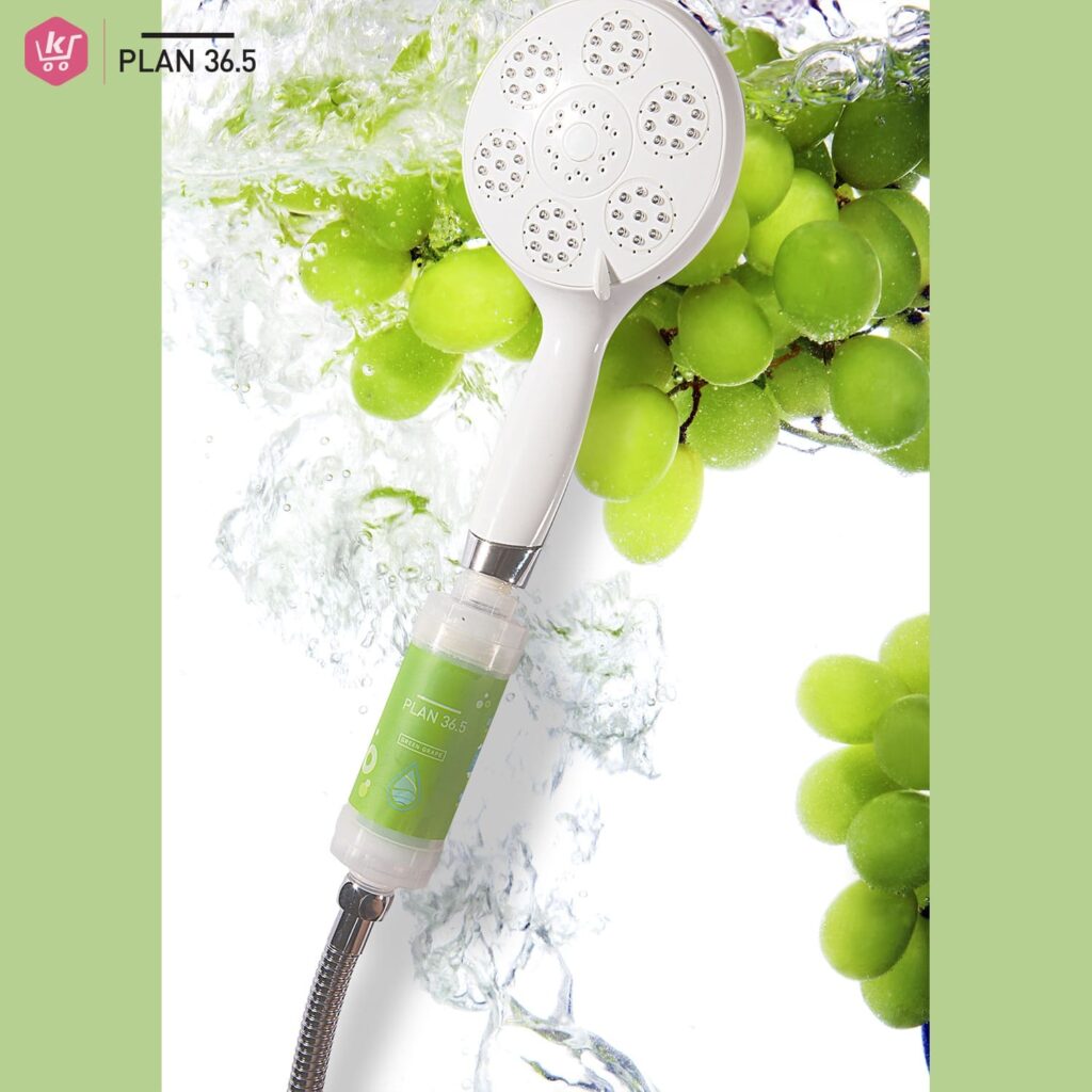 Plan 36.5 shower filter water filter shower Korean shower filter green ...
