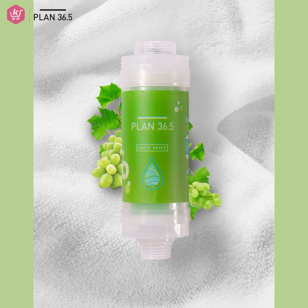 Plan 36.5 shower filter water filter shower Korean shower filter green ...