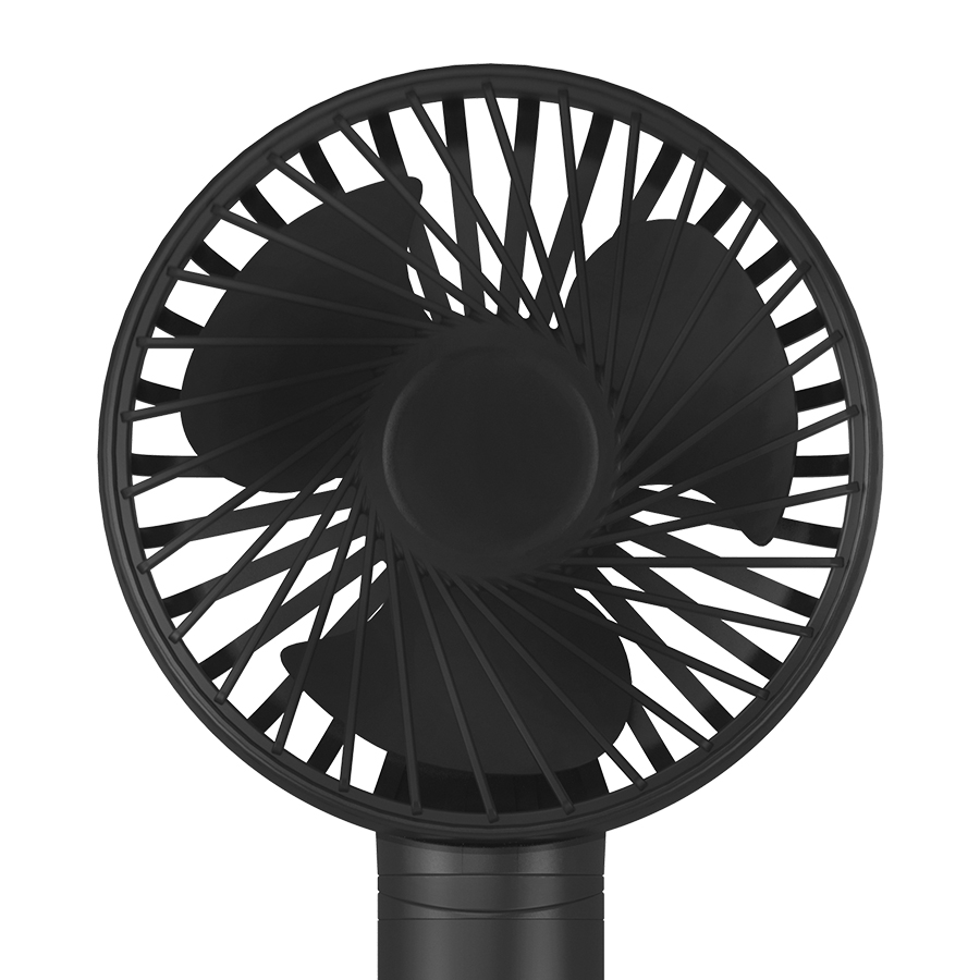 (Black) M.FAN, portable fan, table fan, can put mobile phone with USB ...