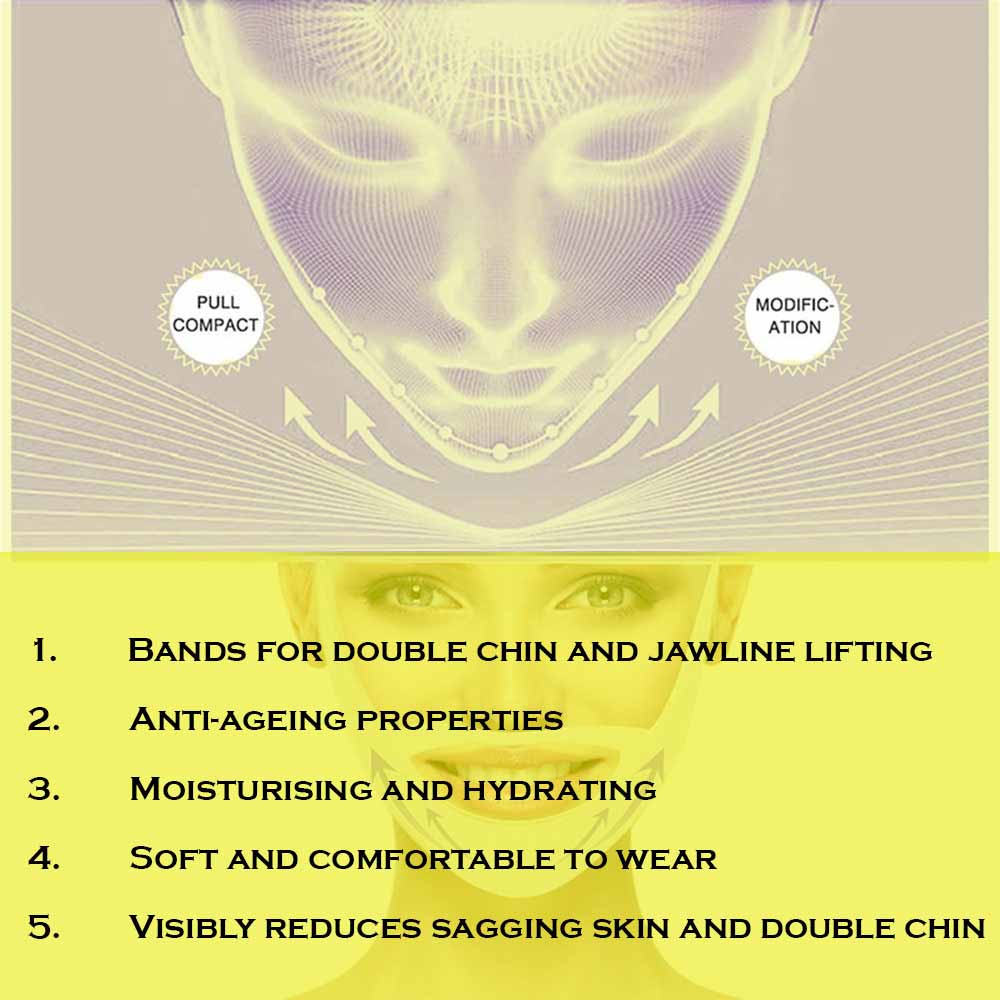 FACE UP GEL CHIN BAND V-Drogel Face Lifting Mask | Korikart Singapore