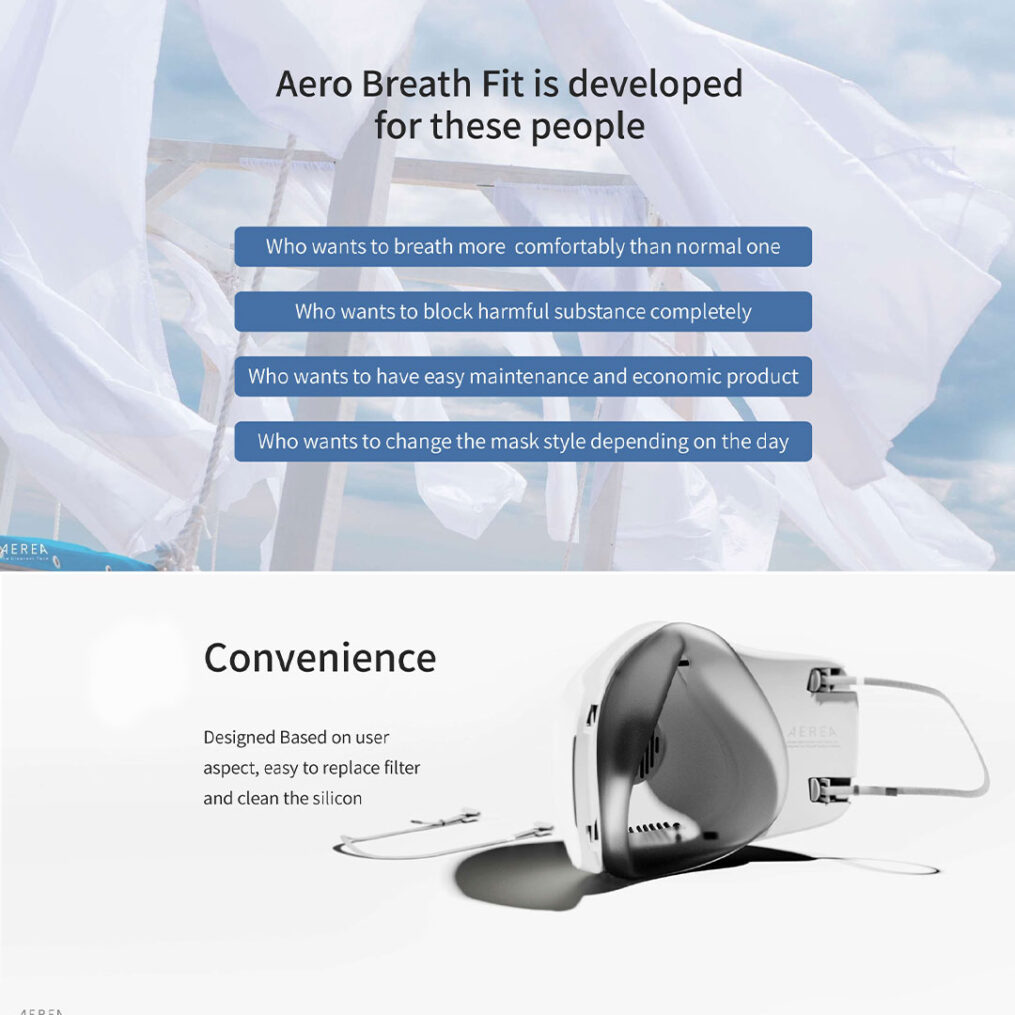 AERO Breath Fit / Filter replaceable mask | Korikart Singapore